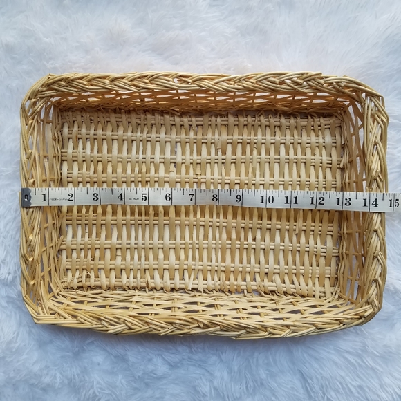 Vintage | Accents | Vintage Straw Rectangular Basket | Poshmark